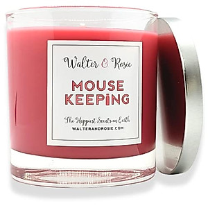Walter & Rosie Candle Co. - Mouse Keeping 11oz Scented Candle Inspired by Disney Scents - Smell Like Disney Resorts - The Happiest Scents on Earth - Soy Blend - Burns up to 40 Hrs
