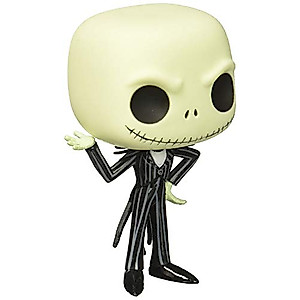 Funko POP Disney: The Nightmare Before Christmas - Jack Skellington Pop! Vinyl Figure (Bundled with Compatible Pop Box Protector Case), Multicolor, 3.75 inches