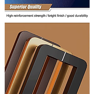 Stainless Steel Barn Sliding Door Handle, Double Side Mounted Push Pull Door Handle for Interior Exterior Doors, 12/16/20/24/28/32/36/40/48/56/60inch Long (Color : Brown, Size : 42.5cm/16.7in) (Whit