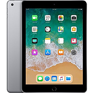 2018 Apple iPad (9.7-inch, Wi-Fi, 128GB) - Space Gray (Renewed Premium)