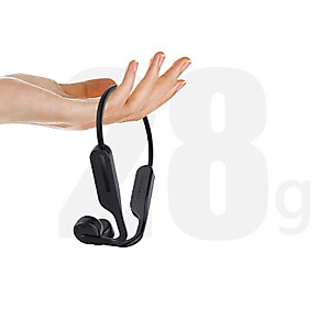 Conduction Headphones Bluetooth,Open Ear Wireless Headphones Bluetooth 5.0 Sport Headset with Mic 10h Long Battery Life, IPX5 Sweat Resistant, Headset for Jogging/Cycling/Hiking/Working(Black)