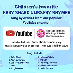 Baby Shark Animal Songs 10 Button Sound Book | Learning & Education Toys | Interactive Books for Toddlers 1-3 | Gifts for Boys & Girls
