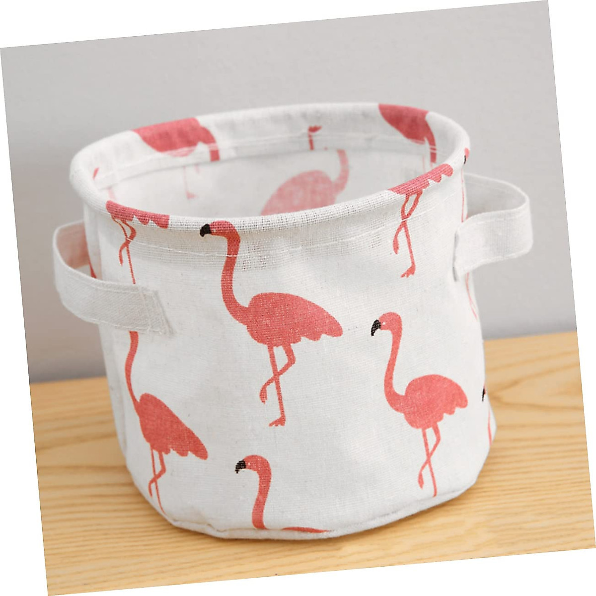 Outanaya 2pcs Storage Basket Mini Containers Shelf Organizer Bins Decorative Storage Bins Snack Containers Canvas Storage Bin Shelves Mini Baskets Decorative Basket Foldable Cotton Linen