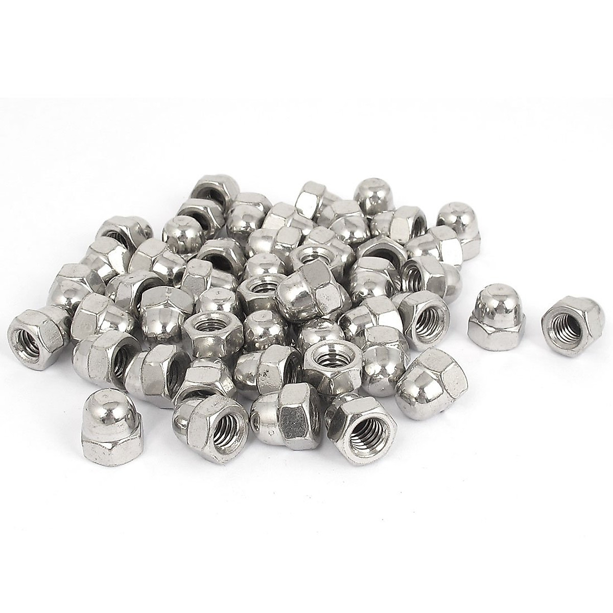 TAWAPA Acorn Dome Head hex Nuts,Threaded Dome Cap Nuts, 5/16"-18 Stainless Steel Dome Head Cap Acorn Hex Nuts 50Pcs (0615e1bcb16782079d862be3d795e959)