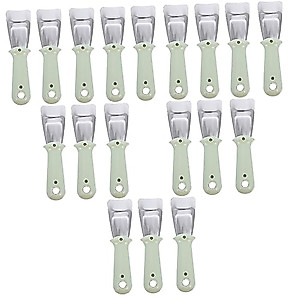 GANAZONO 18 pcs Refrigerator Frost Removal Shovel Household Gadgets Window Snow Scraper ice Removal Tool Removal deicer Windows Cleaning Tools Handheld Defroster Stainless Steel pp car
