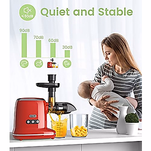 Juicer Machines, Orfeld Professional Cold Press Juicer Extractor Machine