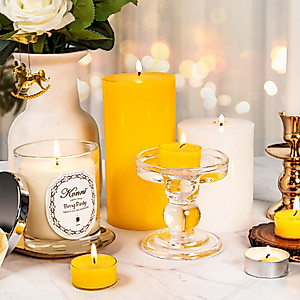 Tea Lights Candles Unscented 24 Pack Smokeless Dripless with 4 Hour, Small Votive Candle for Home, Pool, Shabbat, Weddings & Emergencies