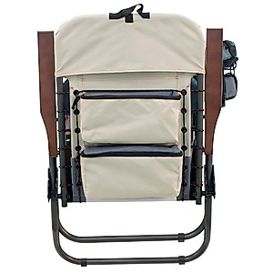 Arrow Storage Products Hi-Boy 4-Position Lace-Up Suspension Removable Backpack Bag Camp Chair, 17", Slate/Putty