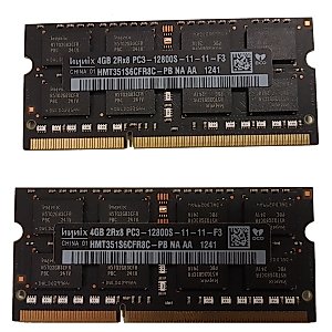 8GB RAM Kit (2x4GB) Hynix DDR3 1600mhz SODIMM Notebook Memory Laptop PC3-12800s HMT351S6CFR8C-PB