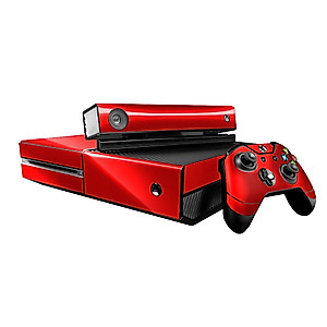 Red Chrome Mirror - Vinyl Decal Mod Skin Kit by System Skins - Compatible with Microsoft Xbox One (XB1)