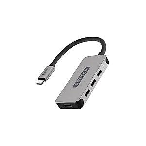 Sitecom CN-385 interface hub USB 3.2 Gen 1 (3.1 Gen 1) Type-C 5000 Mbit/s Aluminium, Black