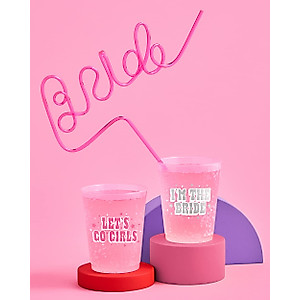 xo, Fetti Bachelorette Party Decorations Last Rodeo Reusable Cups Let's Go Girls - 16 Frost Flex Cups | Nashville Bridal Shower Gift, Cowgirl Bride Bridesmaid Favors