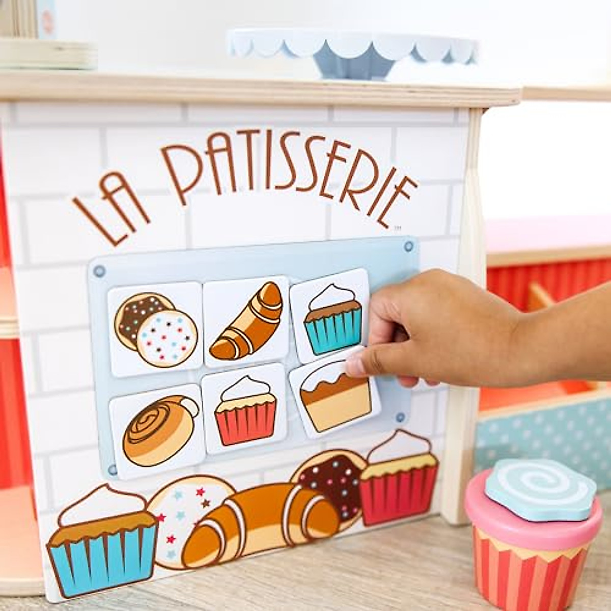 Melissa & Doug Wooden La Patisserie Bakery (39 Pieces) - FSC Certified