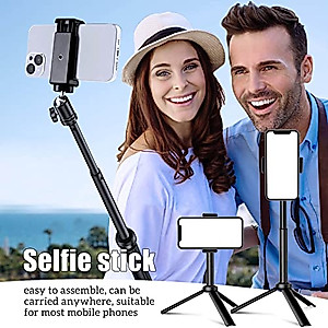 Selfie Ring Light for Zoom Meeting, Dimmable Desktop LED Circle Light with Tripod Stand, 8'' Lighting Kit Gifts for Live Streaming/Laptop Video Conference/Makeup/YouTube/Vlog/Video Recording