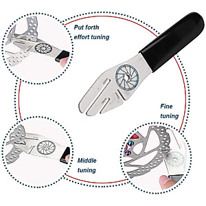 TuoTu Bicycle Rotor Truing Fork with Multi Slots, Bike Disk Brake Rotor Alignment Tool