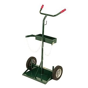 Harper Trucks 142-86 Cylinder Cart, Height: 45 1/2” Width: 28”, Green