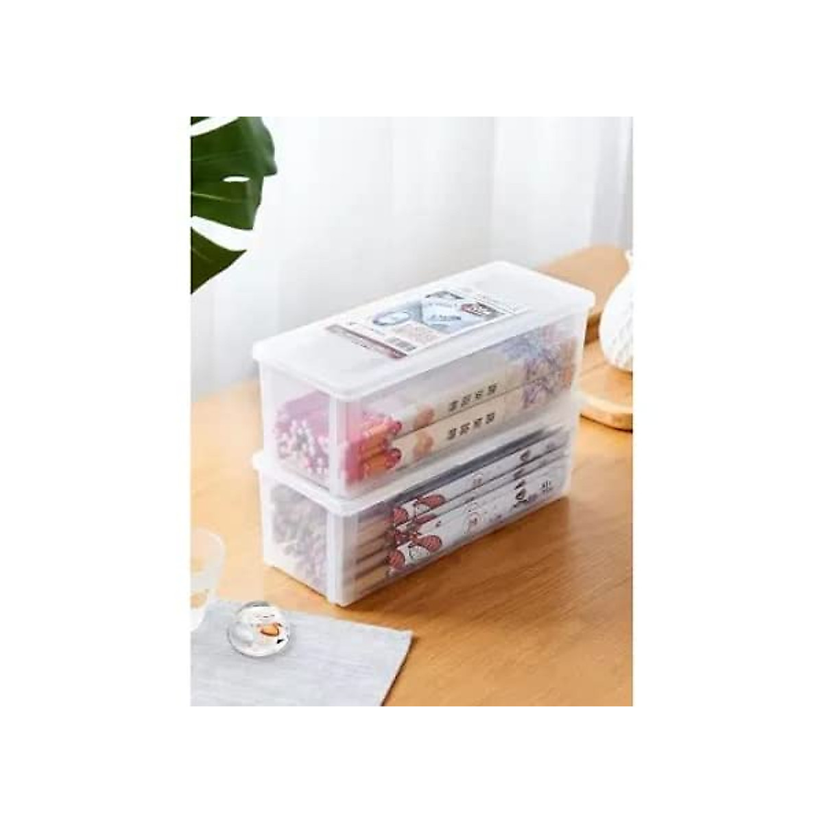 JapanBargain 1962, Japanese Chopsticks Storage Container Box Holds 100 Pair Disposable Chopsticks, Made in Japan