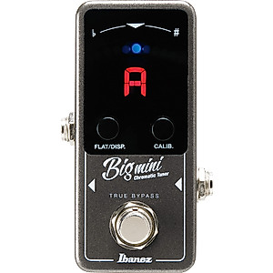 Ibanez, 1/4-Inch Right Angle Chromatic Guitar/Bass Pedal Tuner (BIGMINI)