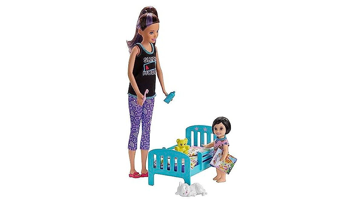 Barbie Skipper Babysitters Inc. Bedtime Playset with Babysitting ...