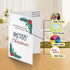 Personalized Greeting Cards with Envelopes, Custom Greeting Card Print Photos, Text, Custom Cards, Custom Birthday Card, Thank You Cards, Wedding Card, All Occasions Personalized Cards(10" x 7" )