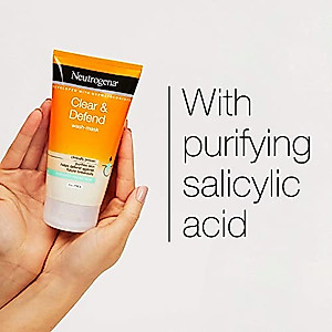 Neutrogena Clear & Defend Wash-Mask, For Spot-Prone Skin 150 ml