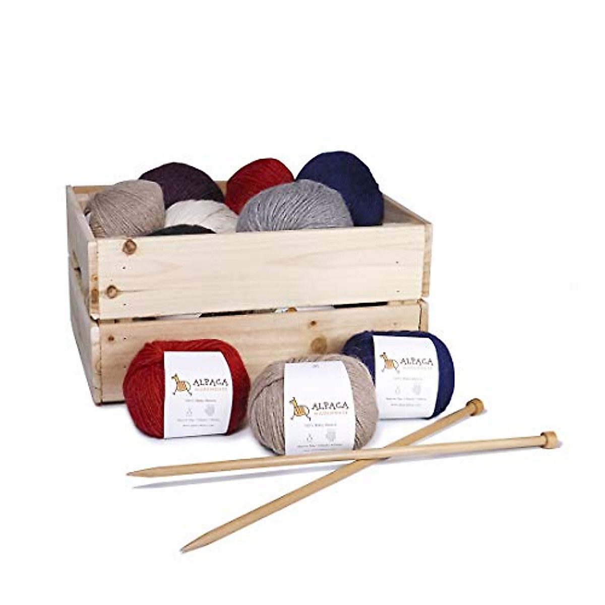 100% Baby Alpaca Yarn Wool Set of 3 Skeins DK Weight - Made in Peru - Heavenly Soft and Perfect for Knitting and Crocheting (Charcoal Gray, DK)