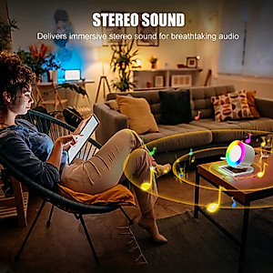 Cell Phone Wireless Charging with Bluetooth Speaker LED Colorful Night Light,Bedside Lamp with Phone Stand 15W Charger for iPhone 14 13 12 11 Pro Max XR XS Plus Samsung Galaxy S21 S20 Note 20 10 etc