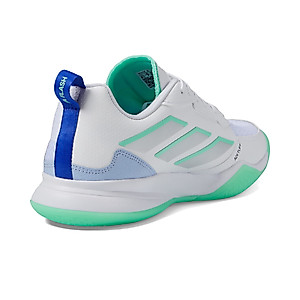 adidas Women's AvaFlash Sneaker, White/Silver Metallic/Pulse Mint, 9