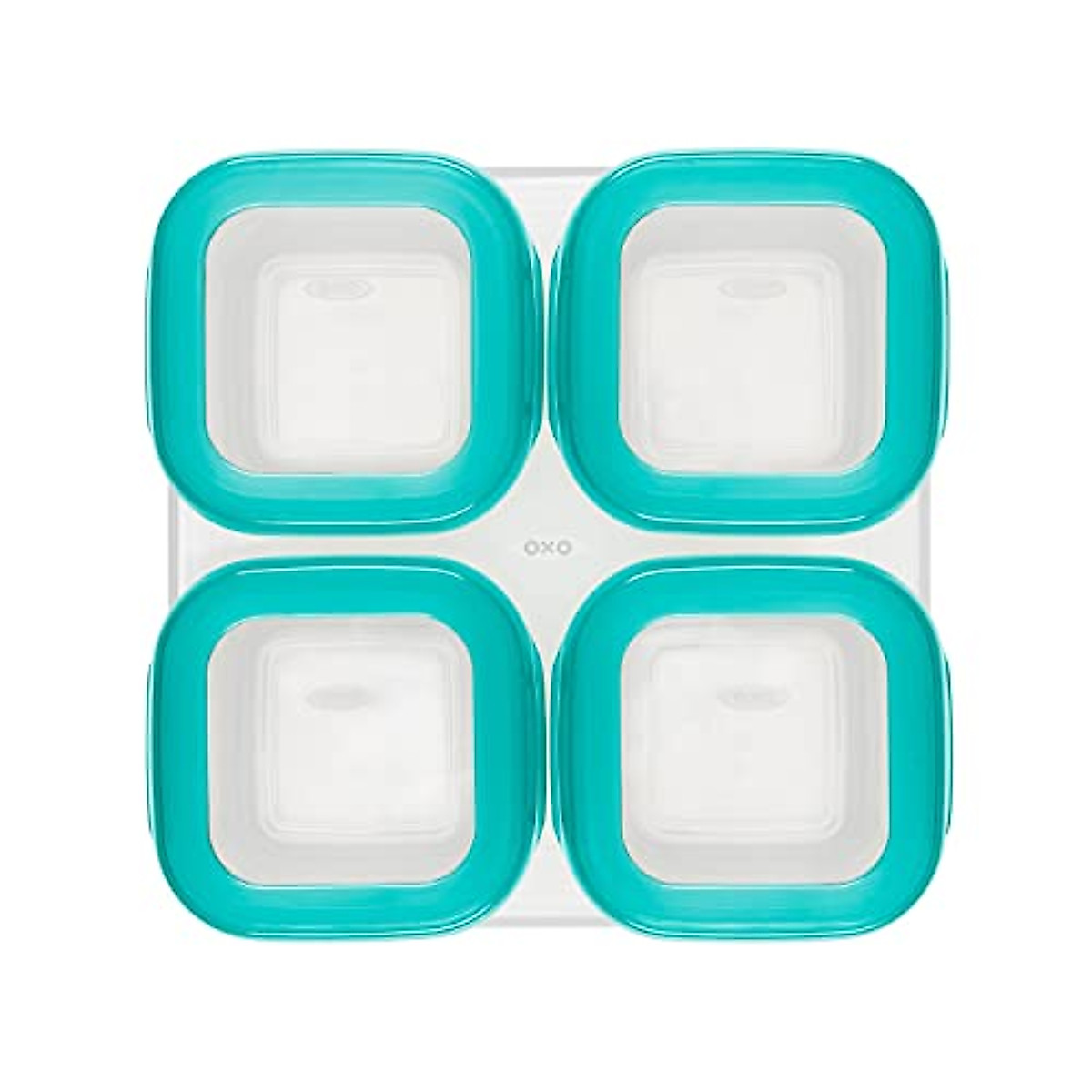 OXO Tot Baby Blocks Freezer Storage Containers Teal (4 Oz)