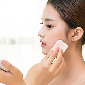 25 Pcs Women's Square Soft Makeup Beauty Eye Face Foundation Blender Facial Smooth Powder Puff Cosmetics Blush Applicators Sponges Use for Dry and Wet