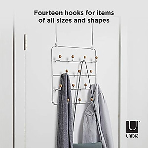 Umbra Estique Over-The-Door Multi-Use Organizer, White