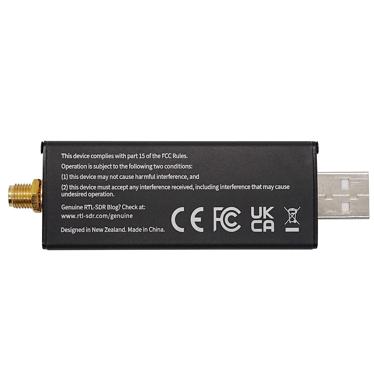 RTL-SDR Blog V3 R860 RTL2832U RTLSDR 1PPM TCXO SMA Software Defined Radio (Dongle Only)