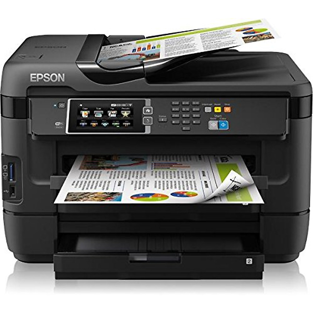 Epson WorkForce WF-3620 WiFi Direct All-in-One Color Inkjet Printer, Copier, Scanner, Amazon Dash Replenishment Ready