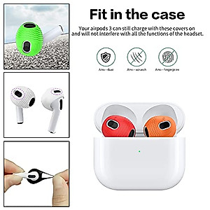 (5 Pairs) for AirPods 3 Ear Tips Covers, Silicone Anti-Slip Ear Covers Accessories Compatible with AirPods 3rd Generation 2021