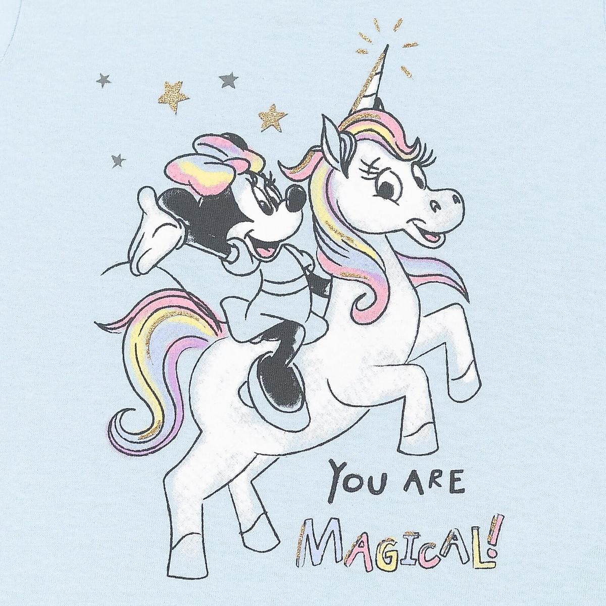 Disney Minnie Mouse Toddler Girls 3 Pack T-Shirts Pink/White/Blue 5T