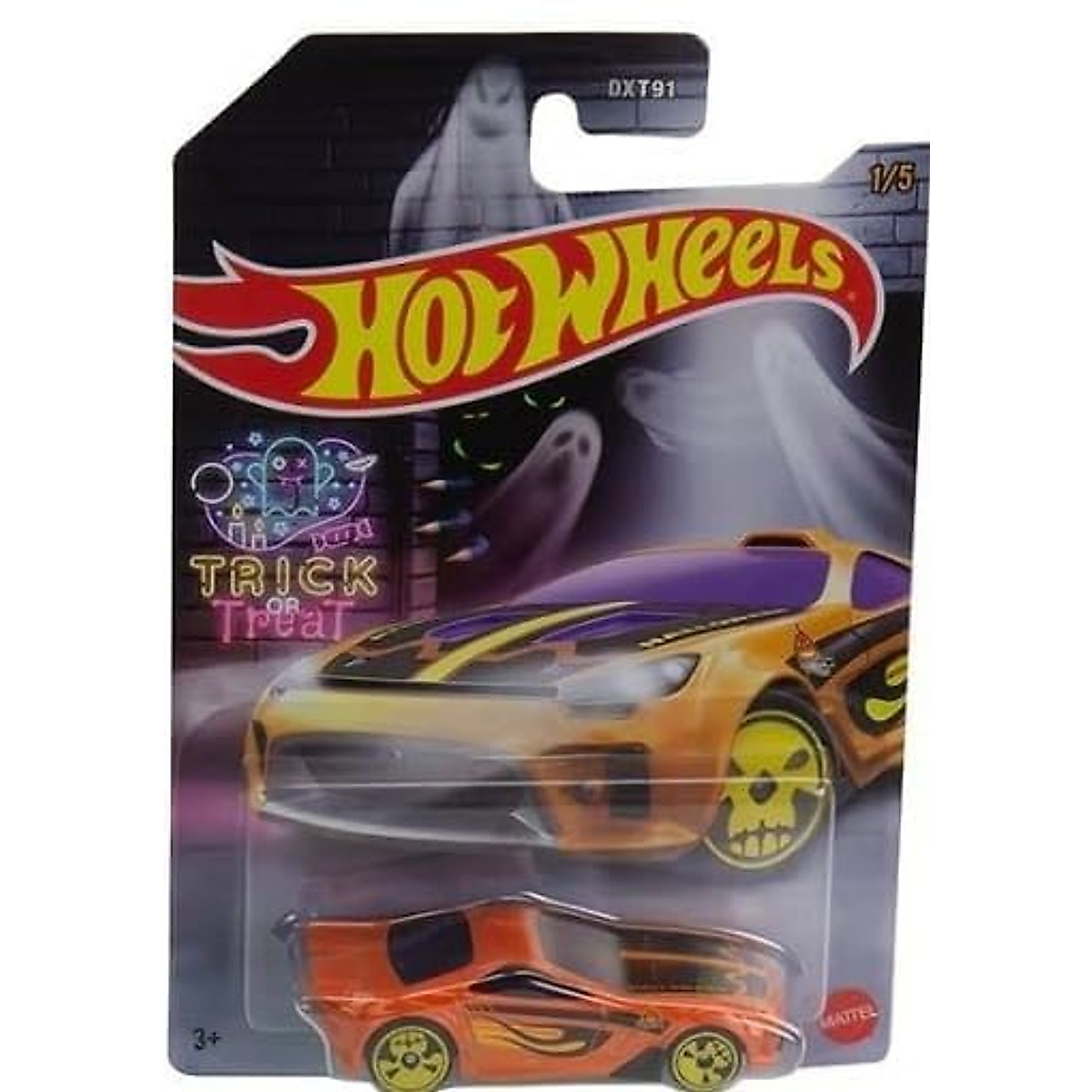 Hot Wheels 2022 Halloween Complete Set of 5 Diecast Vehicles from DXT91-956E Release Bundle