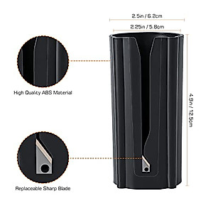 2Pack Wrapping Paper Cutter, Gift Wrap Cutter, Christmas Wrapping Paper Cutter Tool Tube,Portable Sliding Wrapping Paper Roll Cutter Tool Gift Packaging for Christmas Xmas (Large)