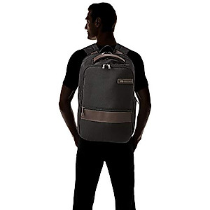 Samsonite Kombi Business Backpack, Black/Brown, 16.25 x 10.5 x 5-Inch