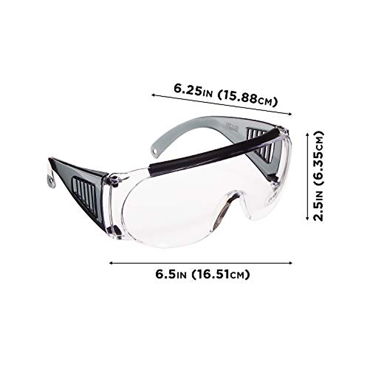 Allen Company Safety Glasses - Ballistic Eye Protection for Men and Women - Shooting Accessories that Work with Prescription Glasses - ANSI Z87.1 Impact Resistance - Clear