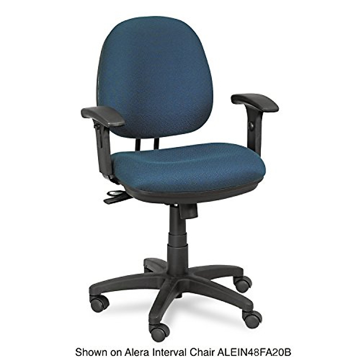 Alera ALEIN49AKA10B Height-Adjustable T-Arms for Essentia and Interval Series Chairs - Black (1 Pair)
