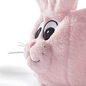 Let's Make Memories Personalized Easter Basket - Fuzzy Bunny Plush - Easter Basket for Kids - Gray