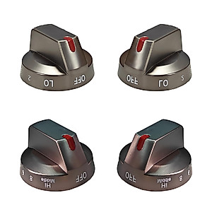DG94-03500A/Z (4PCS) for samsung Stove Knob Replacement, DG94-03500Y DG94-03500Z for samsung Electric Stove/Oven Knobs Replacement, Compatible with NE63T8111SG/AA NE63T8311SG/AA
