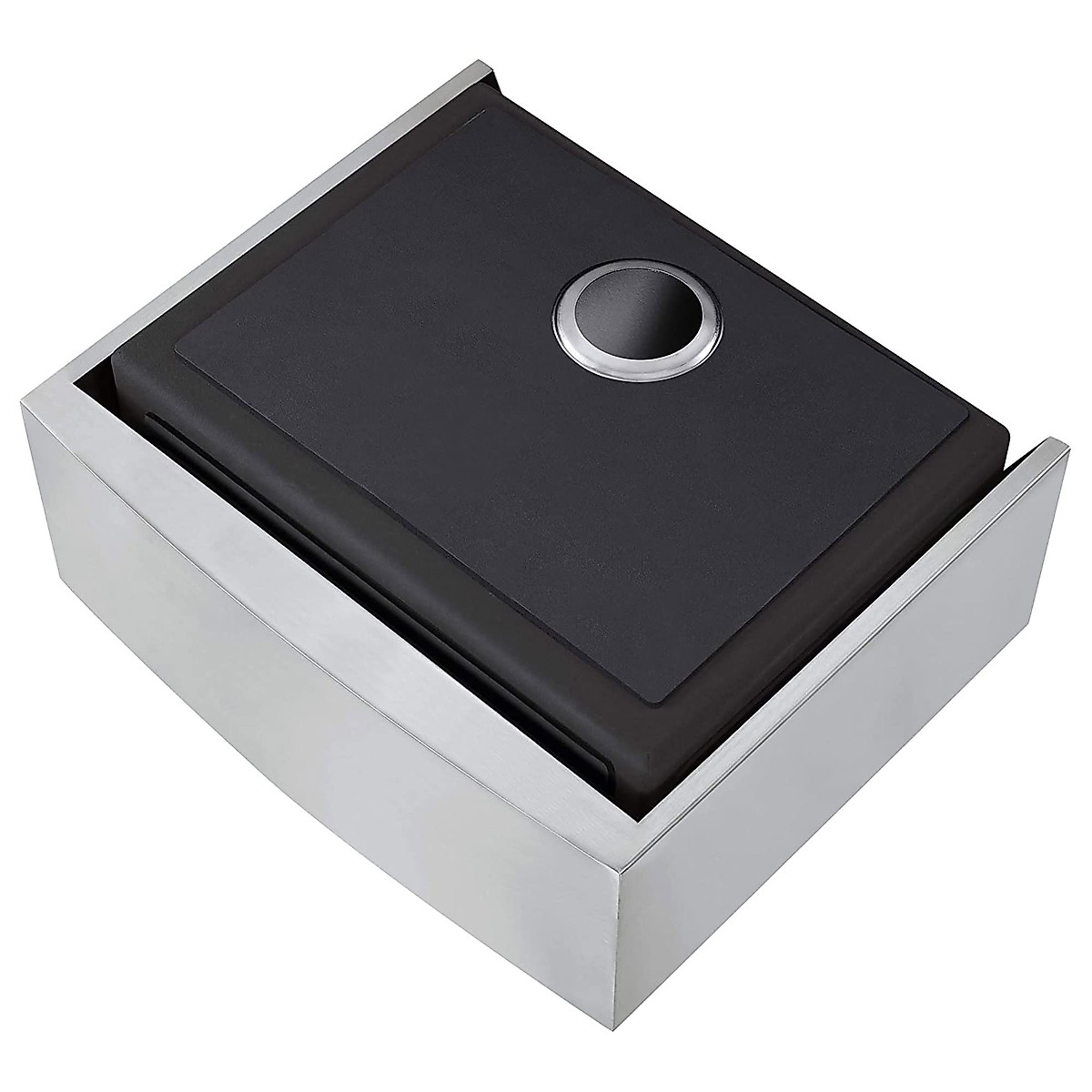 ZUHNE Stainless Steel Farmhouse Kitchen Sink (24-Inch Apron Front, 16-Gauge Small Bowl)