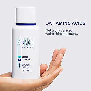 Obagi Nu-Derm Gentle Cleanser – Mild Face Cleanser that Removes Daily Impurities & Build-Up For Normal to Dry & Sensitive Skin – 6.7 oz