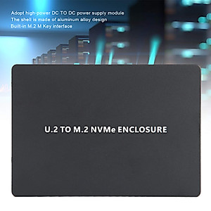 Hard Disk Box, Stable PCI-E Hard Disk Enclosure, High‑Power Low Heat Generation Aluminum Alloy for Computer Desktop(Black)