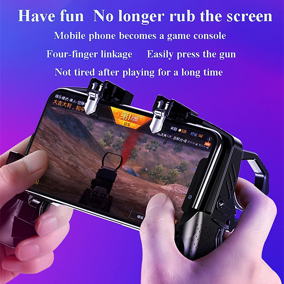 FANA Metal controller joystick is suitable for mobile trigger gamepad suitable for iPhone Android mobile phone shooting game