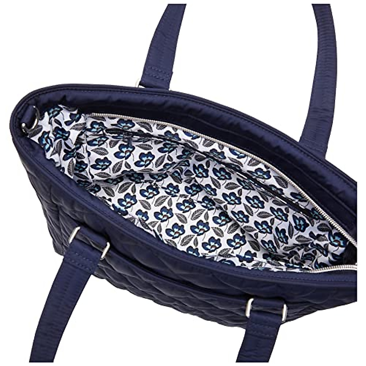 Vera Bradley Women's Performance Twill Multi-Strap Shoulder Satchel Purse, Classic Navy, One Size