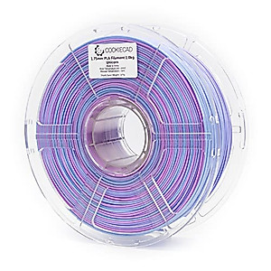 Cookiecad Unicorn, Rainbow PLA Filament, Blue to Purple to Pink Rainbow Transition, PLA 3D Printer Filament 1.75mm 1kg