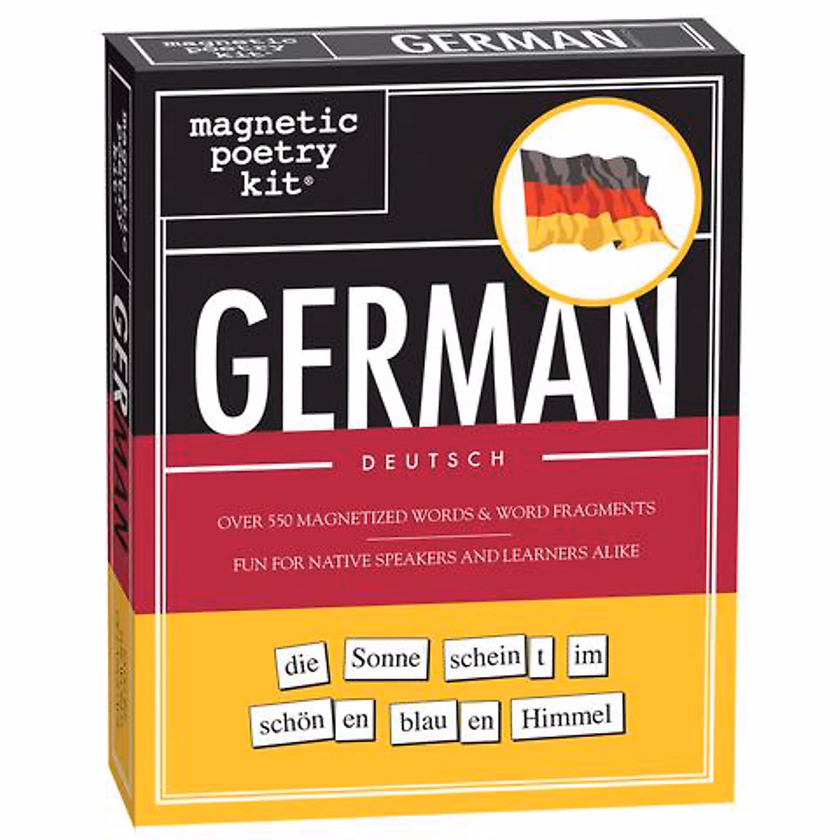 Magnetic Poetry - German Kit - Words for Refrigerator - Write Poems and Letters on the Fridge - Made in the USA