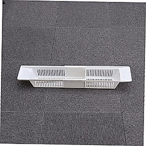 Homoyoyo White Serving Tray Vegetable Container White Basket Bath Caddy Basket for Fruit Store and Drain Tray Bath Rack Bathtub Tray Bathtub Shelf Household Goods Household Products Sink